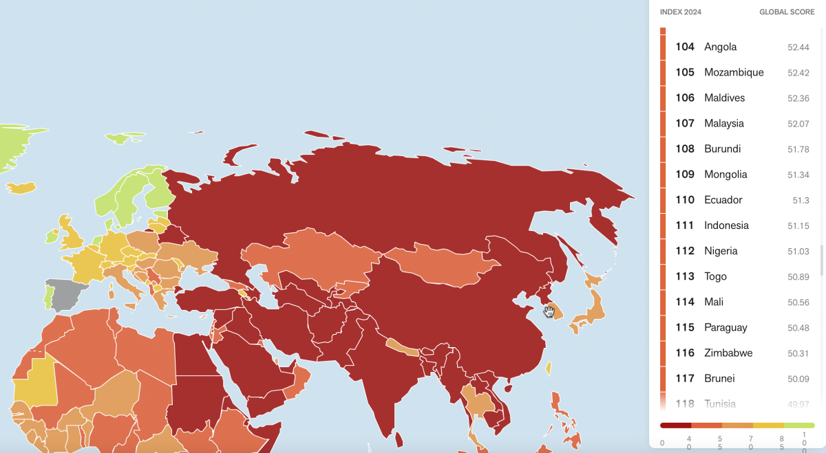 Хэвлэлийн эрх чөлөөний индекс Монгол Улс анх удаа 109 дүгээр байрт бичигдэв